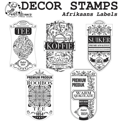 Tica Studio Decor Stamp - Afrikaans Pantry Labels | Redesigns