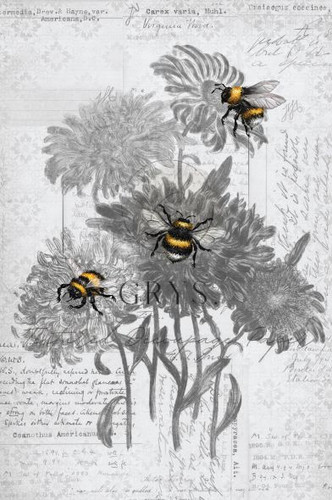 GRYS. Textured Decoupage Paper-Bumble Bee | Redesigns