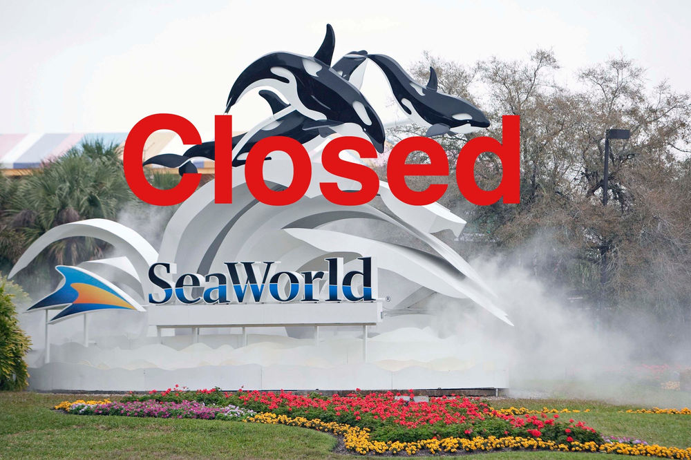 Seaworld also to close its doors..