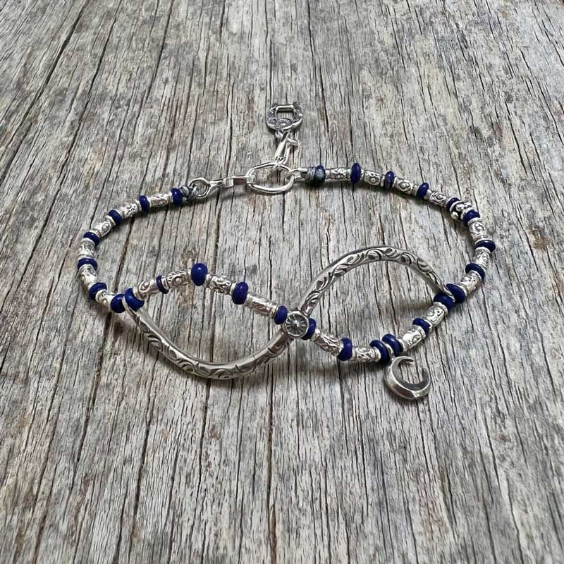 Infinity Beads Bracelet (Navy) | 工房あるじゃん