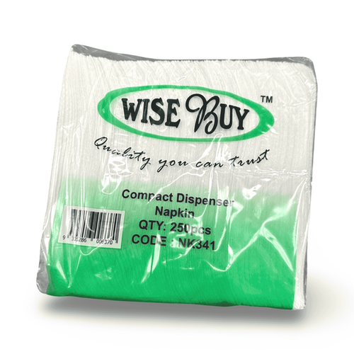 1ply White Compact Fold Dispenser Napkins | Milton