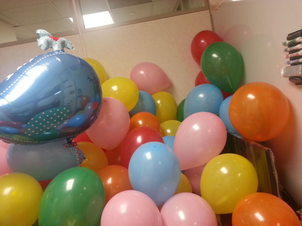 Balloon Office Prank
