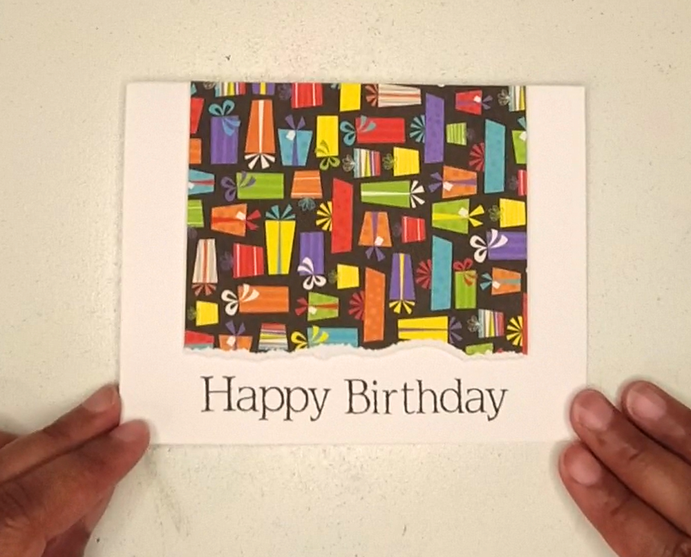 "Torn" Birthday Greeting Card