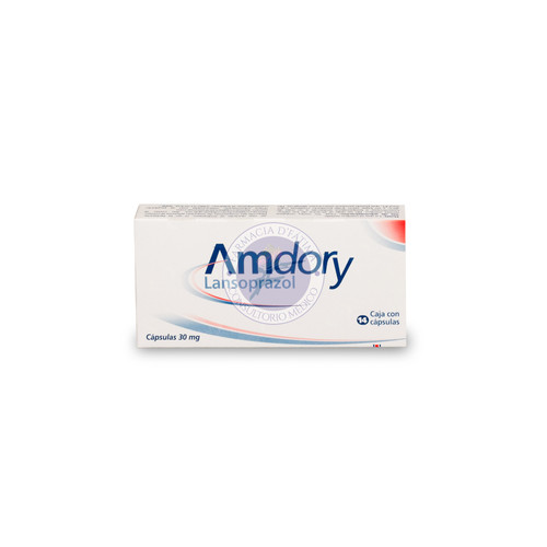 Amdory (lanzoprazol) capsulas 30mg 14 capsulas | Farmacia D'Fatima