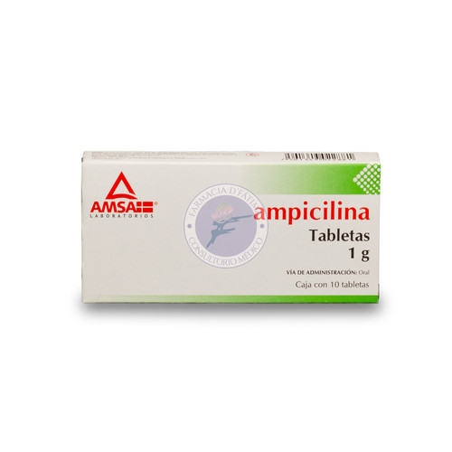 Ampicilina (Amsa) tabletas 1gr 10 tabletas | Farmacia D'Fatima
