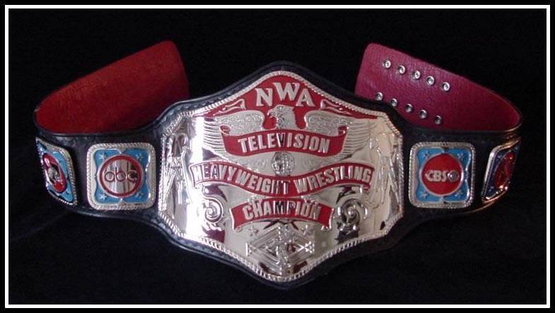 NWA Tv Championship Belt Black Strap Brand New National Wrestling ...