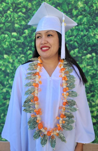 Orange Kukui Tribal Lei | EM Designs