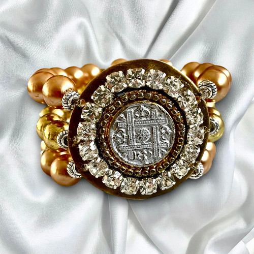 Greek Medallion on Brass Cuff | LINKAGE