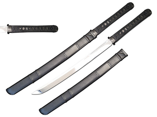 30.5" 65Mn Spring Steel. Full tang Wakizashi sword | Ryujin Swords
