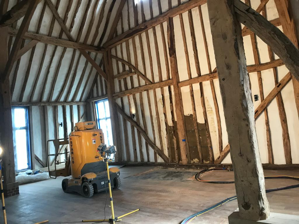 Sandblasting a Grade 2 Listed Timber Barn | Sandblasting Company Ltd