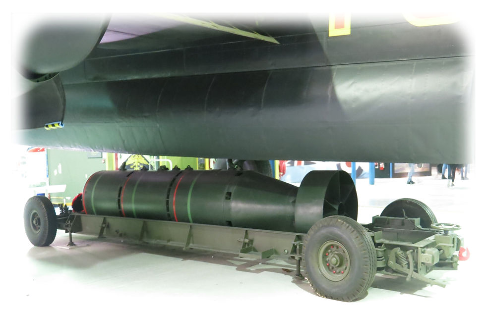 RAF Bomb Trolley with 12000lb Cookie | Iconicair