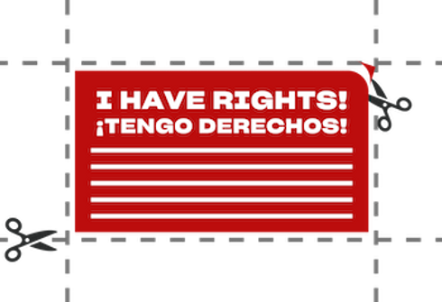 Download and Print a "Know Your Rights" Red Card