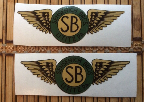 SENSENICH SB BROTHERS ORIGINAL WOOD PROPELLER AIRCRAFT DECAL SET OF 2 ...