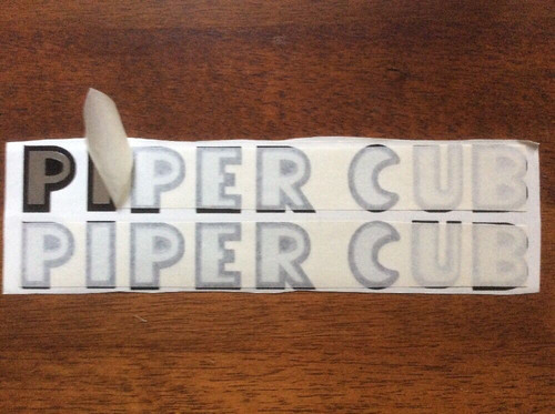 PIPER AIRCRAFT CUB DECALS CLASSIC OLD SCHOOL TYPE set of 2! | AERO ...