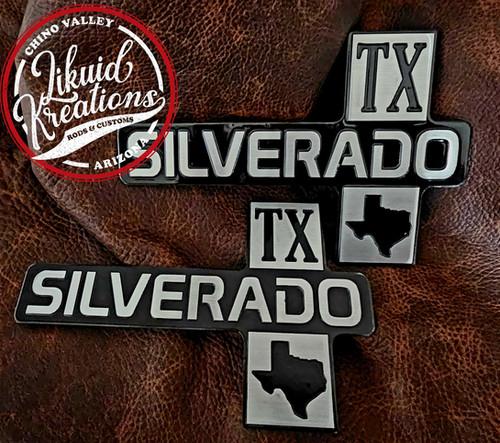 81-87 Squarebody C10 Billet Silverado State Edition Badges | website