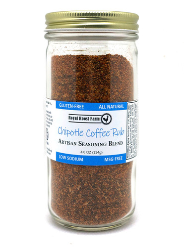 Chipotle Coffee Rub, large jar | Royal Roost Farm