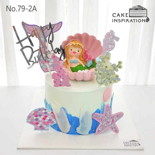 Mermaid Ocean theme - Underwater Topper Cake ( no.79-2A ...