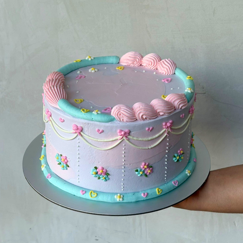 Pastel Paddle Pop Vintage Birthday Cake | Eggyi.co