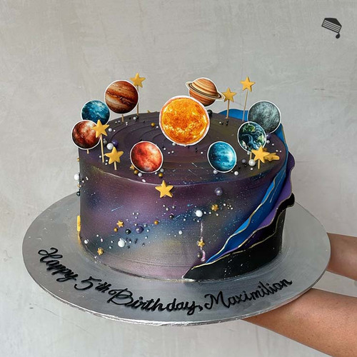 Edible Print Planets Outer Space Cake | Cakeinspiraton SG