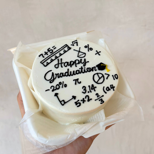 Graduation Bento Cake - Math & Science Theme | Eggyi.co