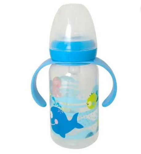 Mamadera Boca Ancha Chapoteando c/asas x 150 cc. | DistribuidoraAmérica