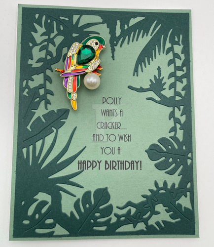 Parrot Brooch-Polly Wishes You a Happy Birthday | Journey Out of the Blue