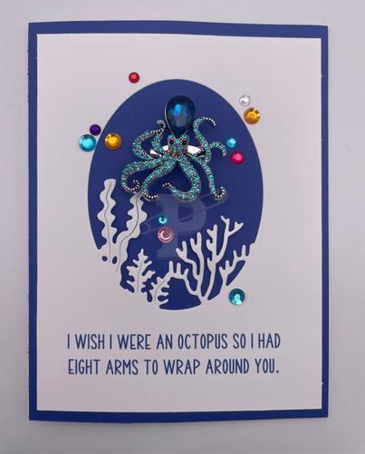 Octopus Hug-Blue Rhinestone | Journey Out of the Blue