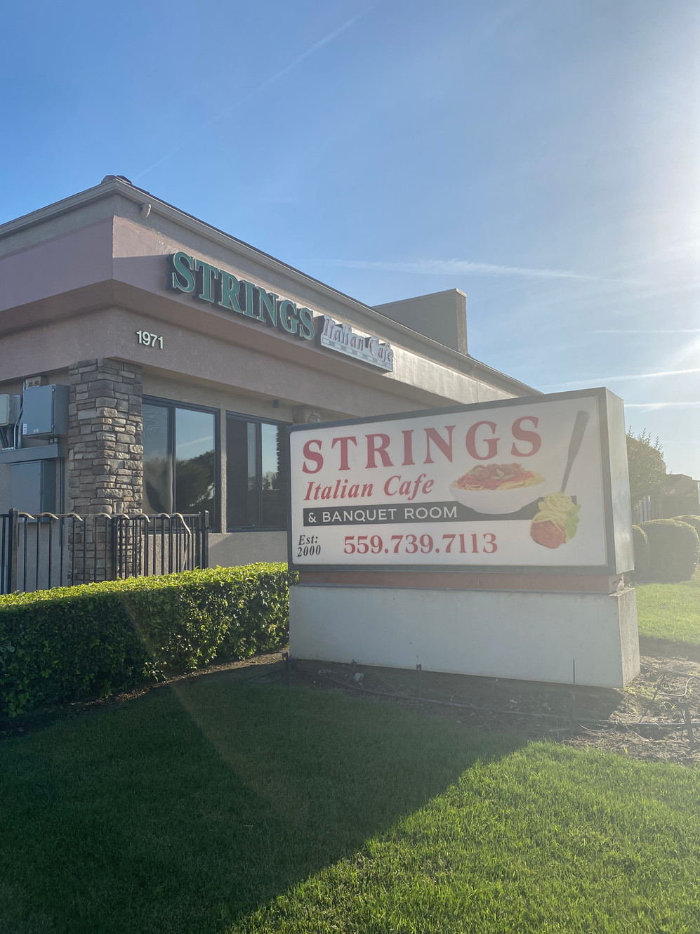 Menu | Strings Italian Café