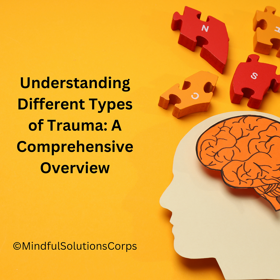 Understanding Different Types of Trauma: A Comprehensive Overview