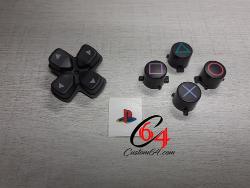 kit Boutons vintage ps4 pour manette ps5 dualsense | custom64