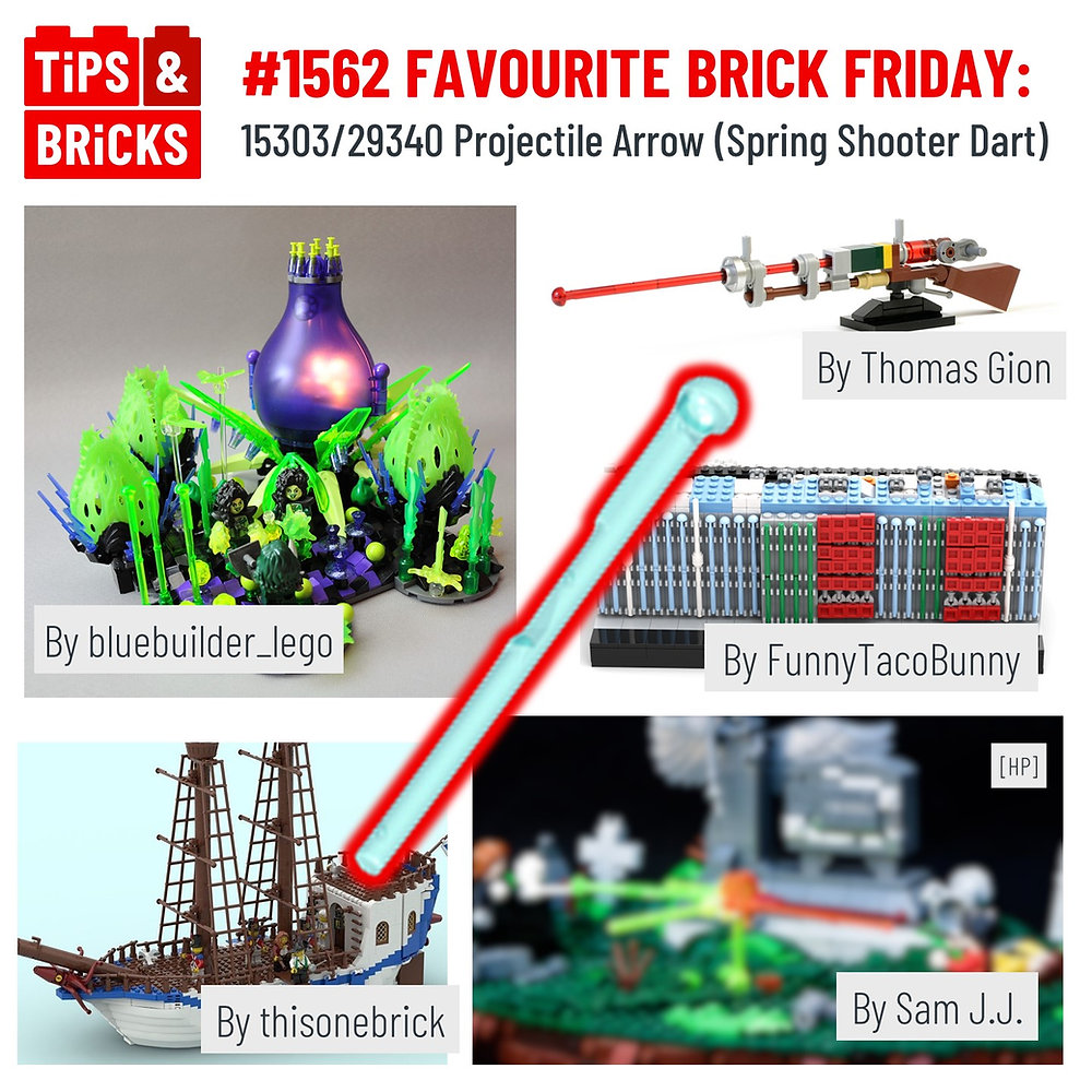 #1562 FAVOURITE BRICK FRIDAY: 15303/29340 Projectile Arrow (Spring ...