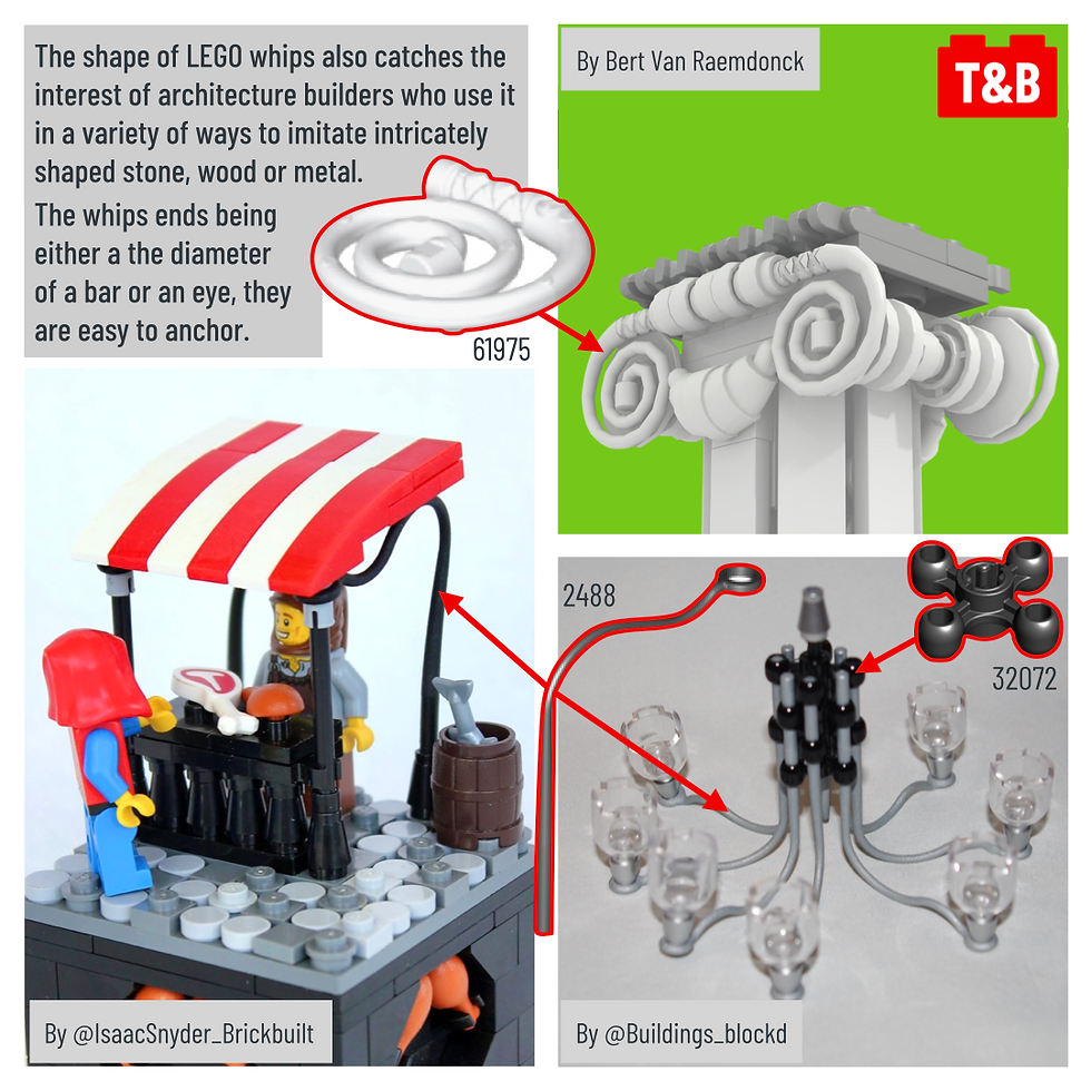 #1830 FAVORITE BRICK FRIDAY: Whips (2488, 88704, 61975)