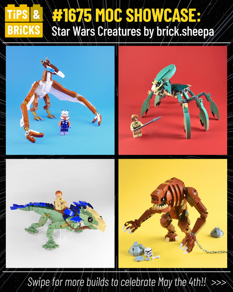 #1675 MOC SHOWCASE: Star Wars Creatures by @brick.sheepa