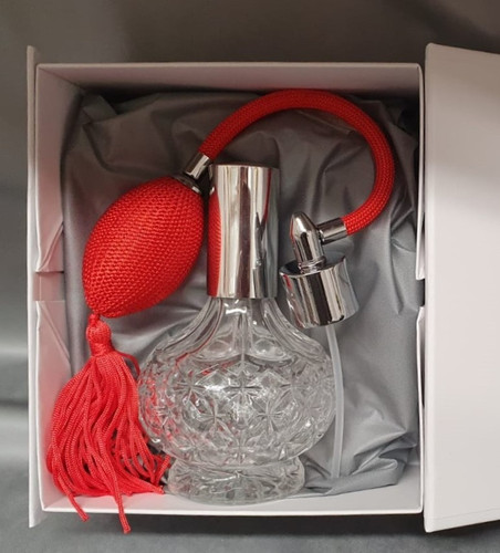 PREMIUM FRAGRANCE GLASS LAMP RED PUFFER 100ML WITH FREE 10ML ROLL ON ...