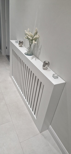 Blocked vertical custom radiator cover | GW JOINERY