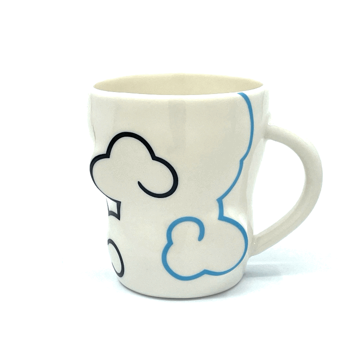 Cloud Mug 9 / blue+black | samchungceramics