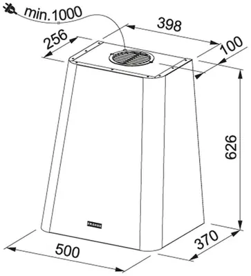 Extractor de Pared FSMD 508 BK Franke | HOME APPLIANCES SAS