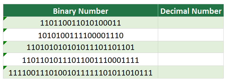Convert Large Binary Numbers to Decimal | Encyclopedia-Excel Convert Large Binary Numbers to Decimal | Encyclopedia-Excel