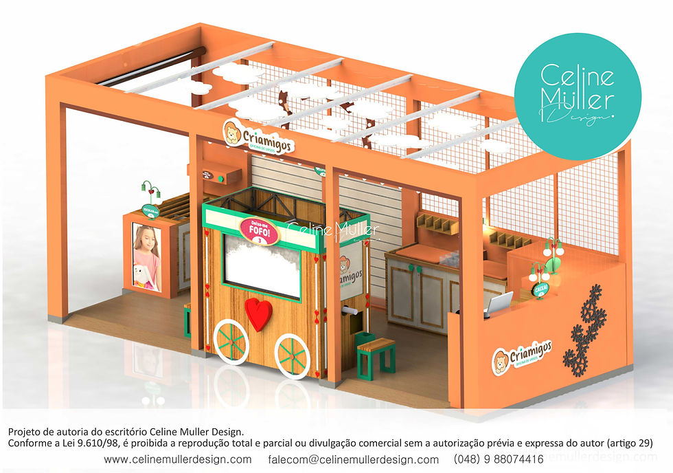 Quiosque para Shopping | Celine Müller Design