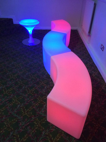 LED Curved Bench | Major Entertainment