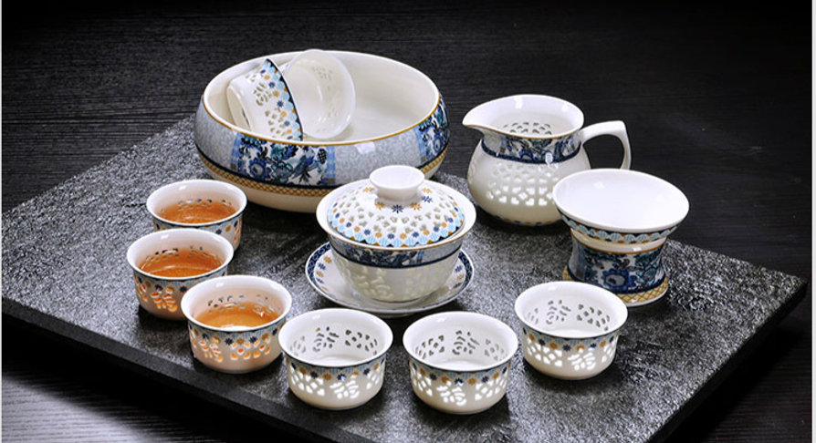 Ancient Tea Set --- Ling Long Porcelain Tea Set