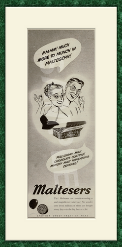 Maltesers Original Advert 1953 | Visually Vintaged