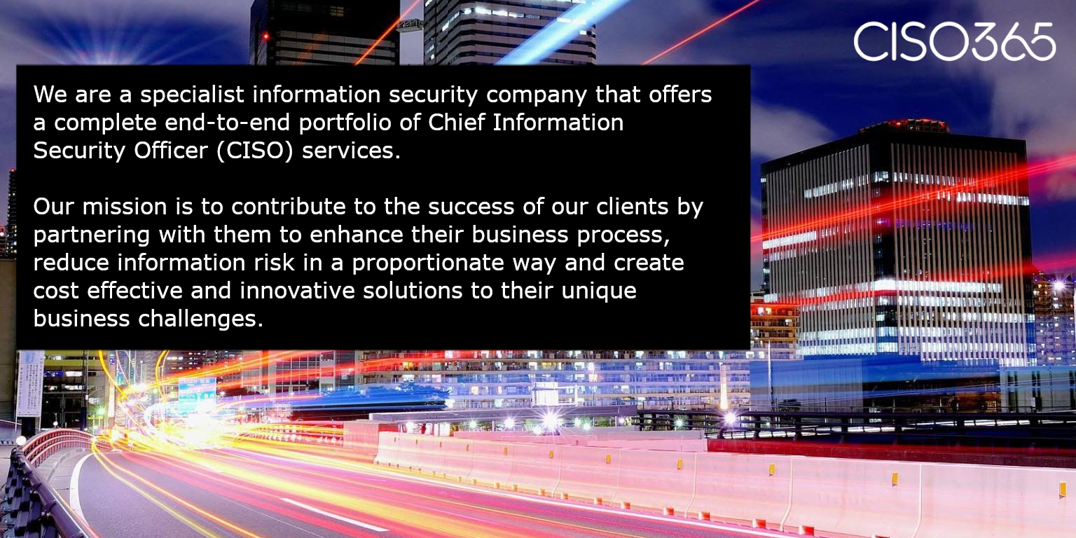 CISO365.com | Chief Information Security Officer Services | London