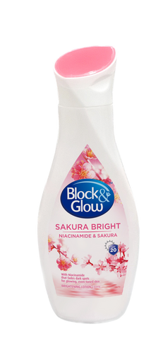 BLOCK & GLOW SAKURA BRIGHT BRIGHTENING LOTION 130ML (24 PCS/CASE ...