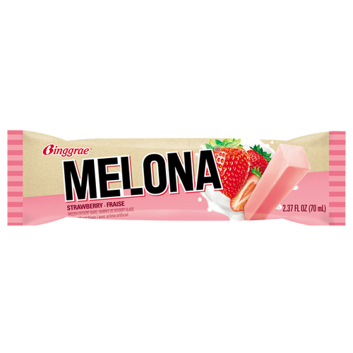 MELONA ICE CREAM BAR 70ML - STRAWBERRY (64 PCS/CASE) | Nextrade Philippines