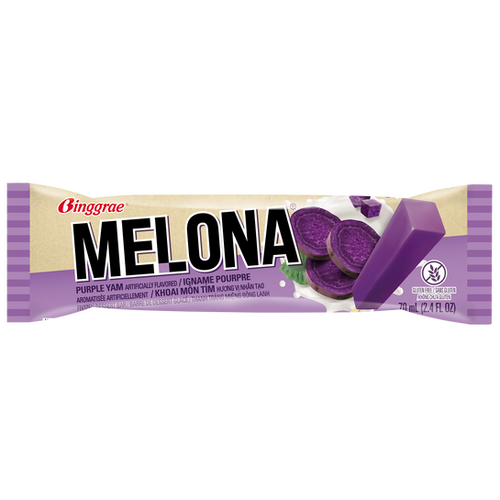 MELONA ICE CREAM BAR 70ML - PURPLE YAM (64 PCS/CASE) | Nextrade Philippines