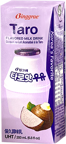 BINGGRAE FLAVORED MILK 200ML - TARO (24 PCS/CASE) | Nextrade Philippines
