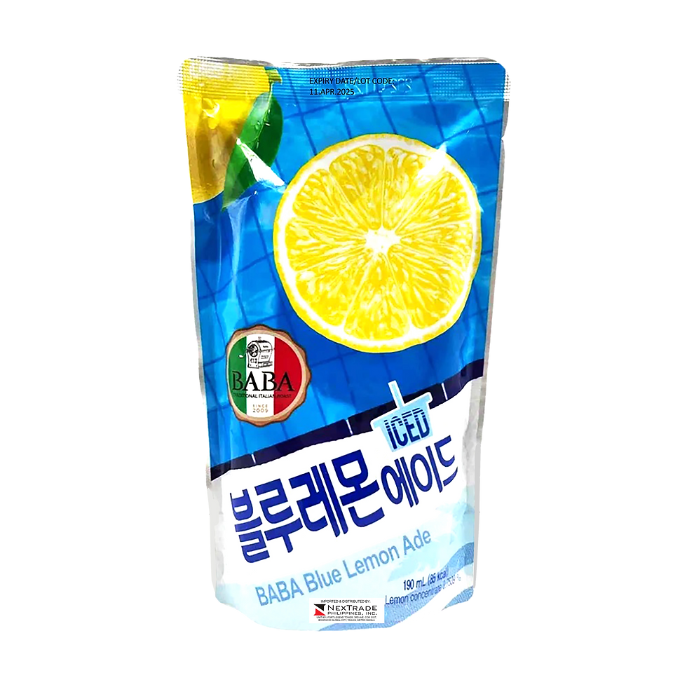 BLUE LEMON ADE POUCH DRINK 190ML (50PCS/CASE) | Nextrade Philippines