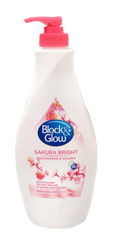 BLOCK & GLOW SAKURA BRIGHT BRIGHTENING LOTION 320ML (12 PCS/CASE) | Nextrade Philippines