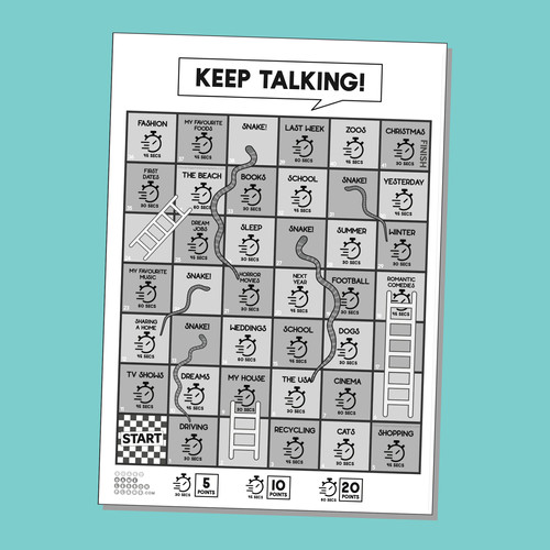 Keep Talking! ESL Conversation Game - Intermediate and Upper ...